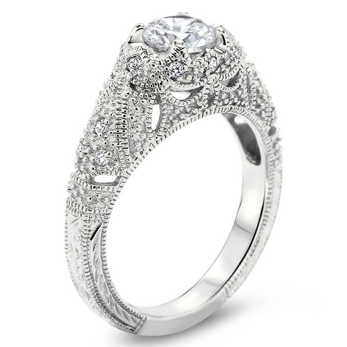 Edwardian Style Engagement Ring - Amelia