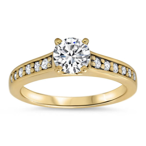 Diamond Accented Engagement Ring - Sing