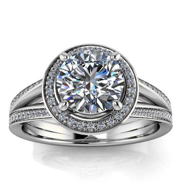 Split Shank Halo Ring - Oda