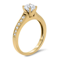 Diamond Accented Engagement Ring - Sing