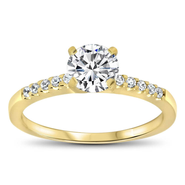 Dainty Diamond Engagement Ring - Tink