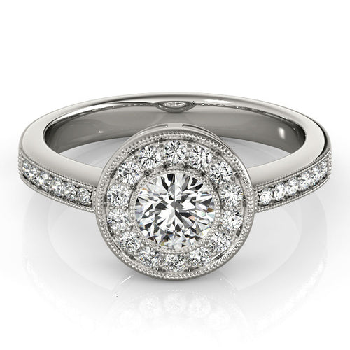 Bezel Set Moissanite Engagement Ring - Theresa