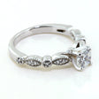Modish Moissanite Engagement Ring Diamond Accent Stones.