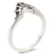 Spider Web Wedding Band Web Ring Curved Band - Web