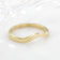 Plain Band Curved Wedding Band Shaped Band - Fourteen